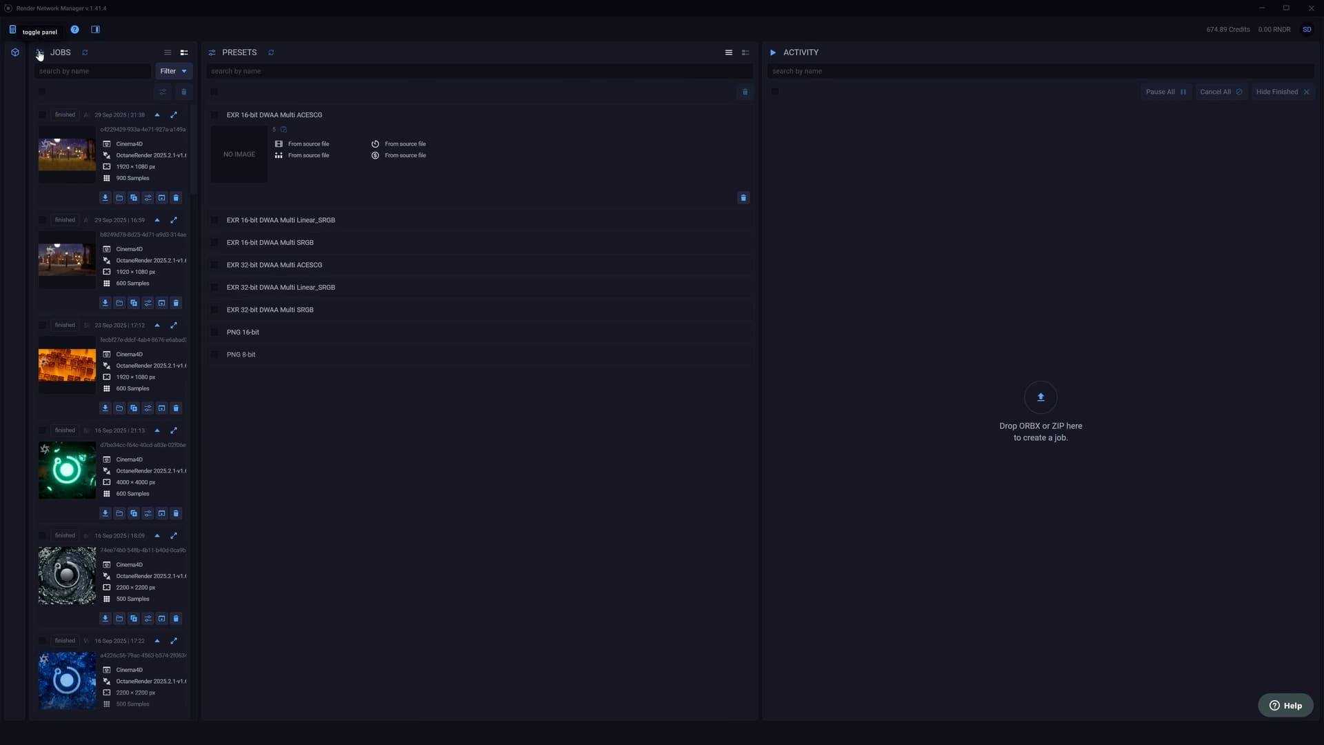The Render Network Manager App